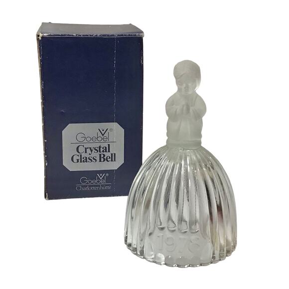 Goebel | Accents | Goebel Glass Annual Bell 978 Praying Child Boy ...